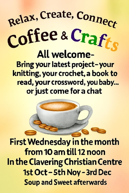 Coffee and Crafting - News - Clavering: St Mary & St Clement Church - A ...