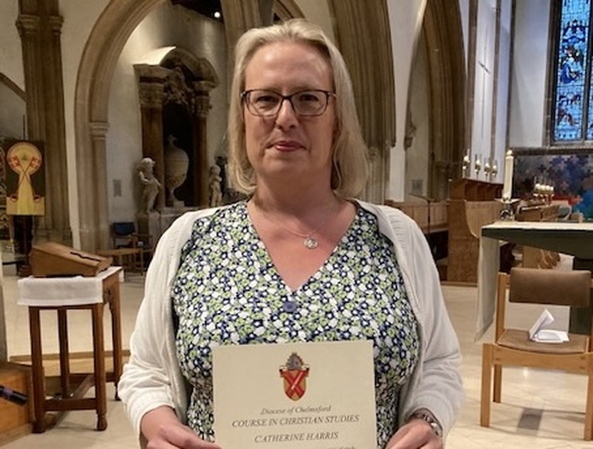 Congratulations to Catherine for completing Course in Christian Studies ...