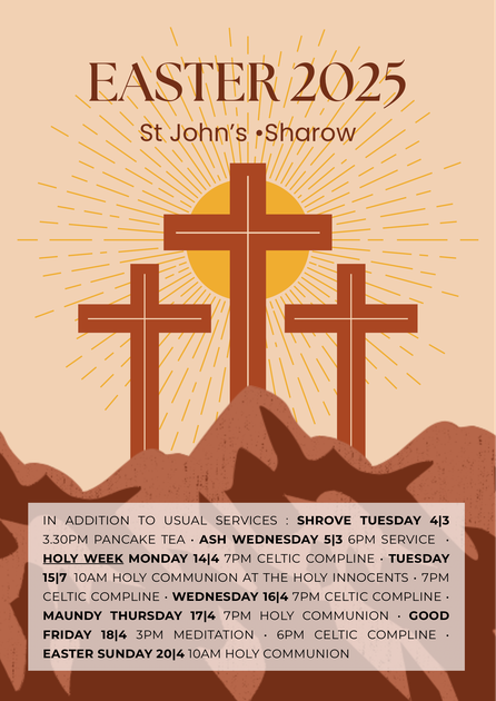 Easter Services - News - Sharow: St John's - A Church Near You