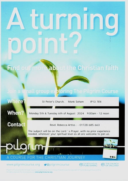 Pilgrim Course - News - Monk Soham, St Peter - A Church Near You