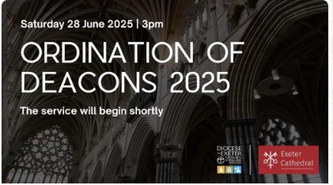 Ordination Service of our Curate James Moore, at Exeter Cathedral ...