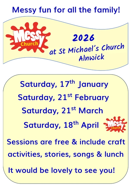 Messy Church dates January until April - News - St Michael's, Alnwick ...