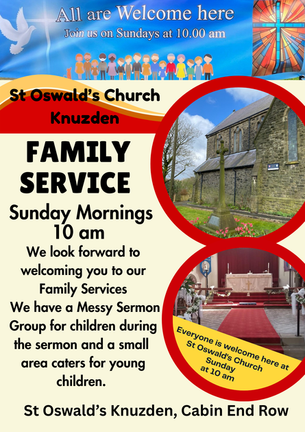 Family Sunday Service - News - St Oswald's Church, Knuzden - A Church ...
