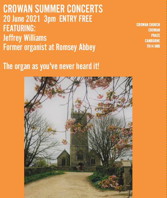 Summer concert series starts Sunday 20 June at 3pm - News - Crowan ...