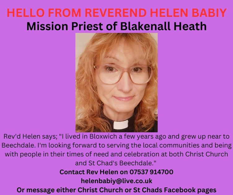Our very own Vicar at last! - News - Christ Church, Blakenall Heath - A ...