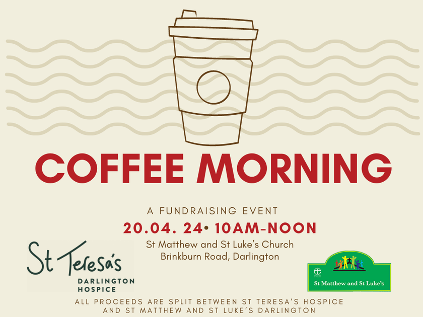 Fundraising Coffee Morning - News - St Matthew and St. Luke's - A ...