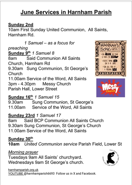 June services - News - Harnham: St George's, All Saints' and Messy ...
