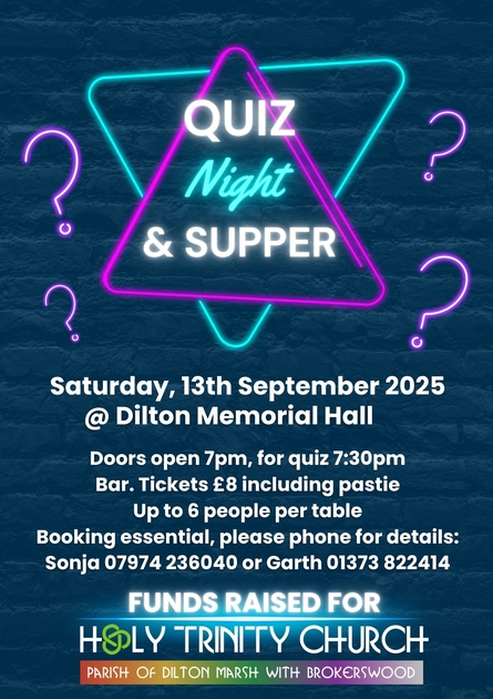 Quiz Night and Supper for Holy Trinity Dilton Marsh - News ...