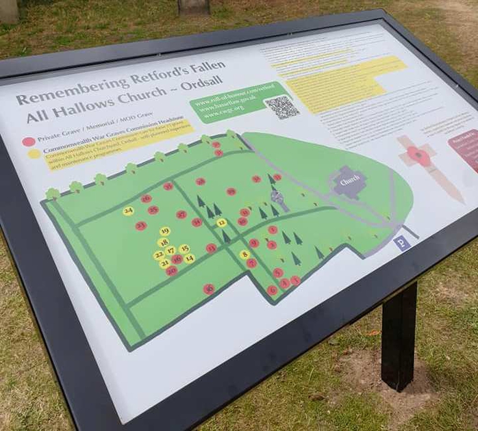 The Unveiling of Ordsall Churchyard's War Graves Map - News - Ordsall ...