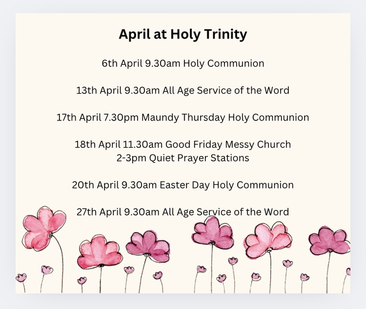 Holy Trinity is open for public worship - News - Holy Trinity Church ...