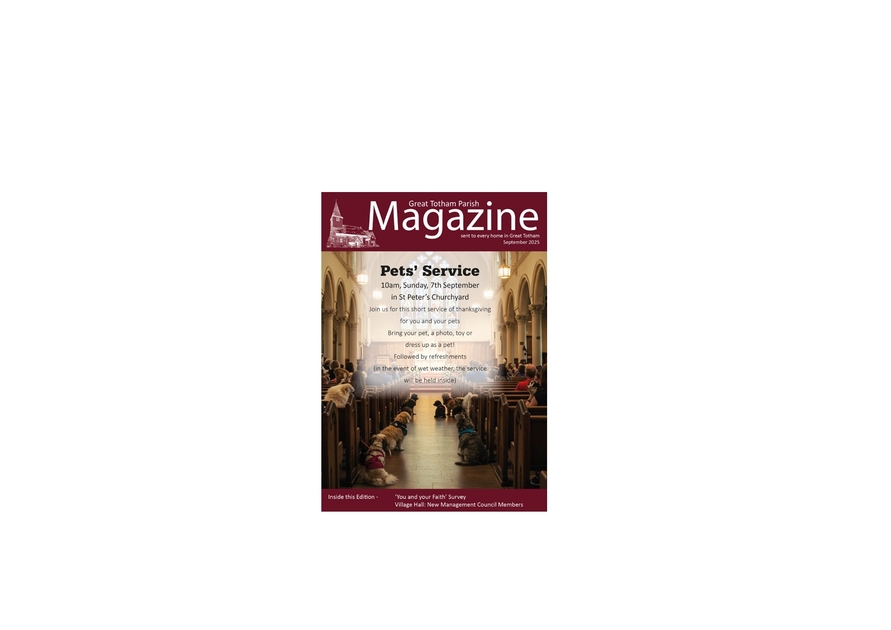 St. Peter's Parish Magazine - September 2025 - News - Great Totham: St ...