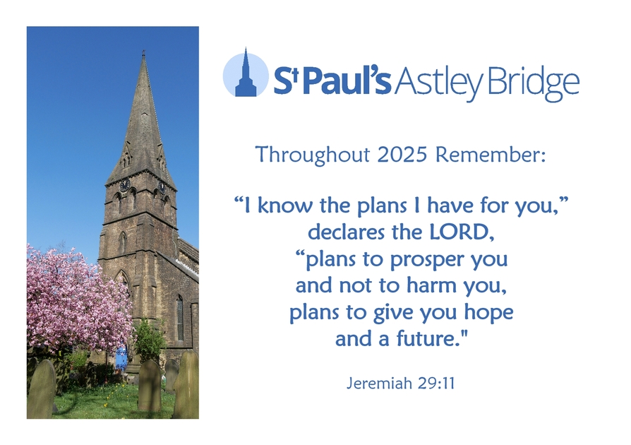 Text For The Year - News - St Paul's Church, Astley Bridge. - A Church ...