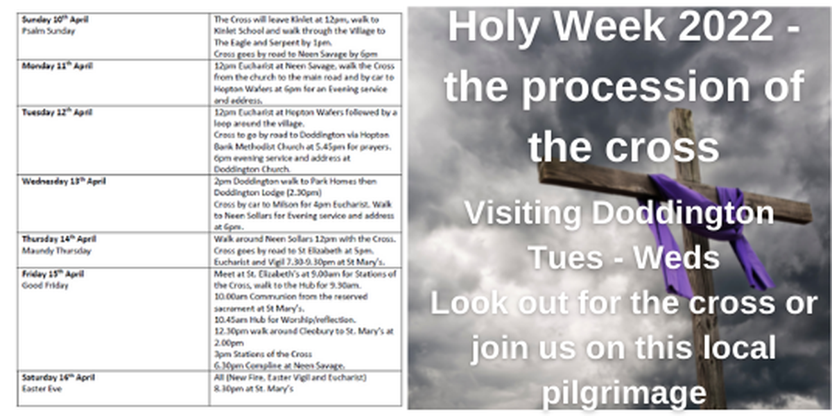 Holy Week Walk of Witness - News - St John's Doddington - The Church on ...