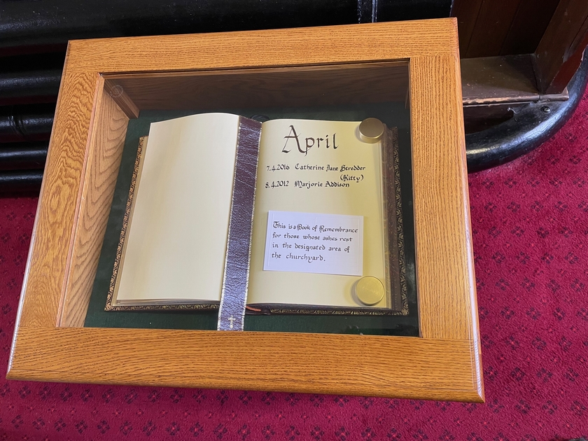 Book of Remembrance - News - Humshaugh :St Peter - A Church Near You