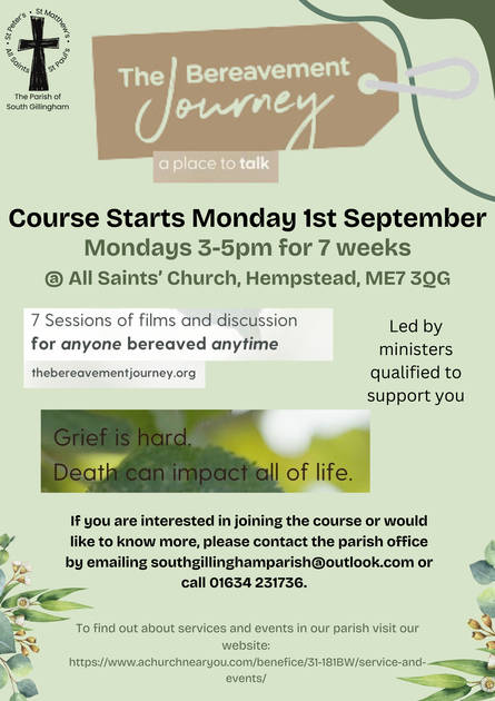 Bereavement Journey Course Postponed - News - Parkwood: St Paul - A ...