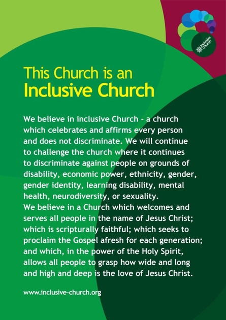 Holy Trinity Weymouth is officially an INCLUSIVE CHURCH - News - Holy ...
