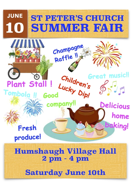 St Peter's Summer Fair - News - St Peter's Church, Humshaugh - A Church ...