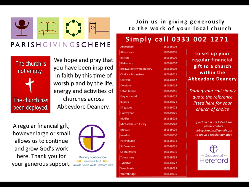 Parish Giving Scheme: Join us in giving generously to the work of your ...