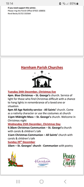 Christmas Eve & Christmas Day services - News - Harnham: St George's ...