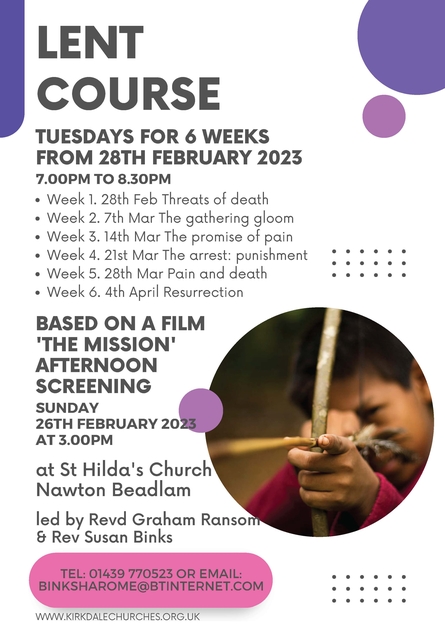 Lent Course - News - St Saviour's, Harome - A Church Near You