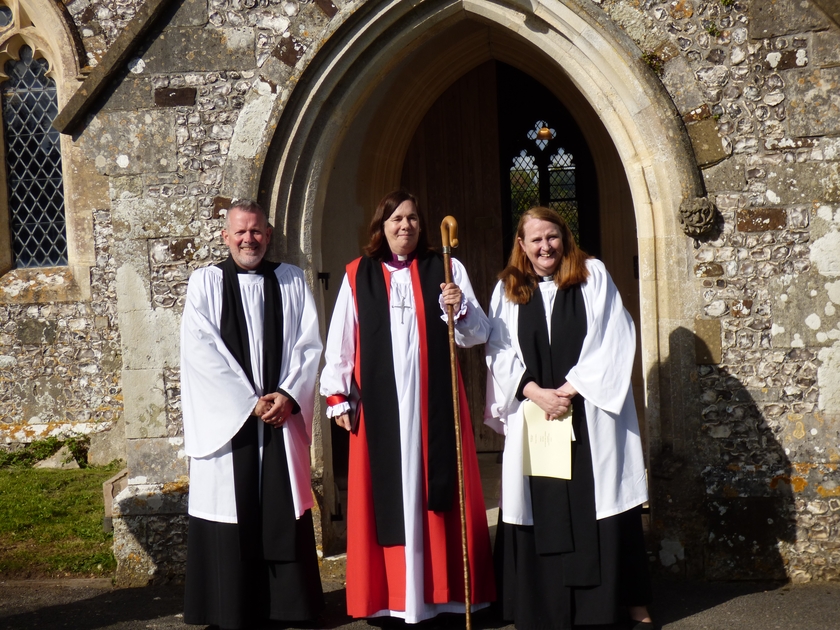 Blessing of our new Benefice with Bishop Karen, Rev. Carolyn and Rev ...