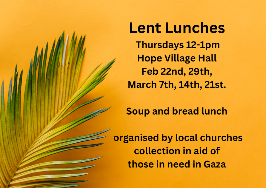 Lent Lunches - News - Hope and Shelve Parish - Holy Trinity, Hope - A ...