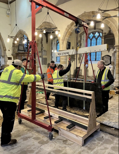 Week 3 - Lifting the iron slabs - News - St Peter & St Paul - A Church ...